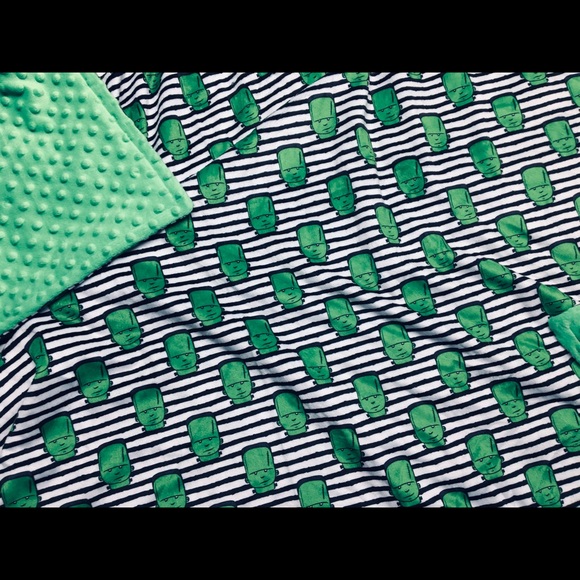 Bedding | Frankenstein Baby Minky Soft Blanket Handmade Gothic Spooky ...